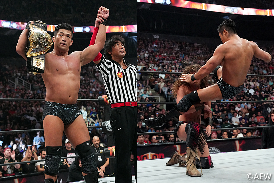 6/26【AEW&新日本】SANADAがペリー退けIWGP世界ヘビーV3 王者としてG1へ…|プロレス格闘技DX